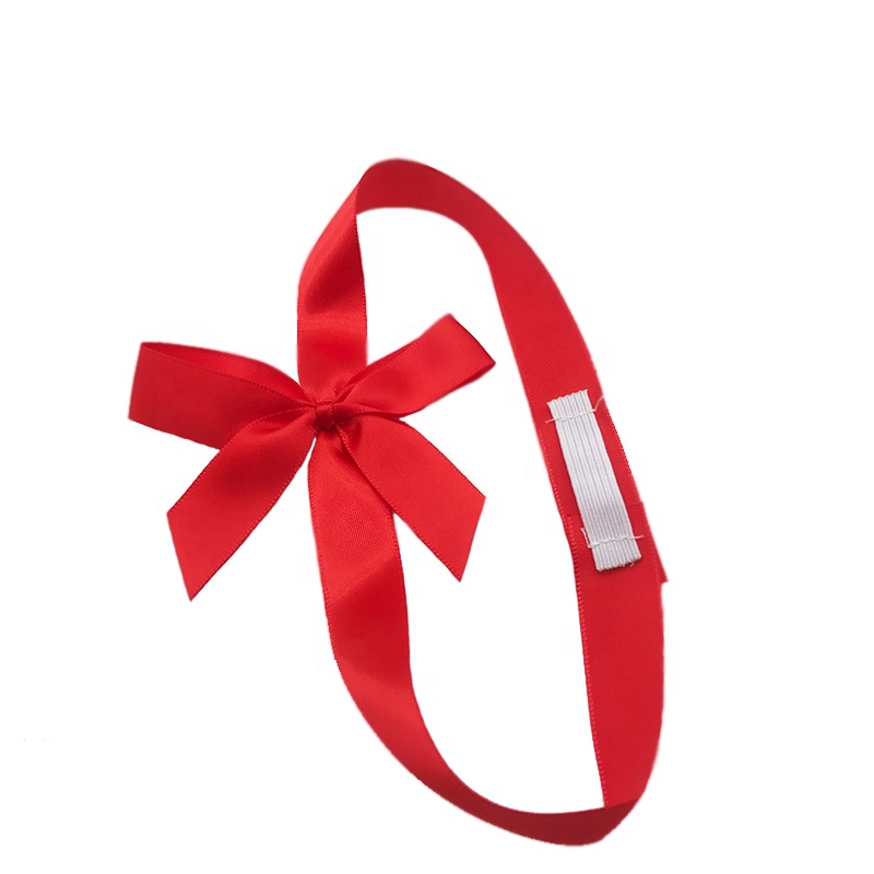 Pre-Tied Satin Ribbon Elastic Bow | ribbon manufacturers
