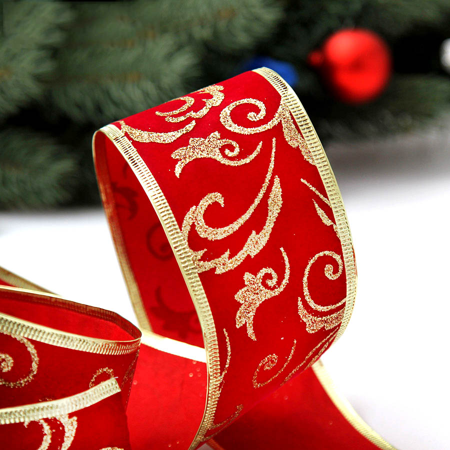 Wholesale Christmas Gift Wired Ribbons | ribbon manufacturers